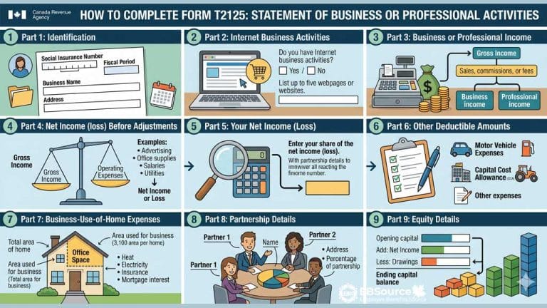 File Your T2125 Form: How to Report Business Income and Claim Deductions